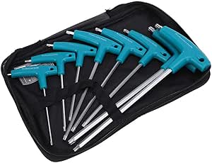 POCREATION T Handle Hex Wrench Set, Steel, Anti Slip Handle, T10‑T45 ...