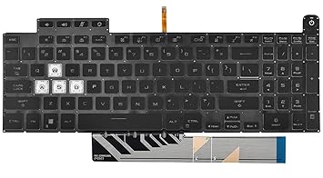 KBRPARTS Replacement Backlit Keyboard for ASUS TUF A15 F15 FA507 FX507 ...