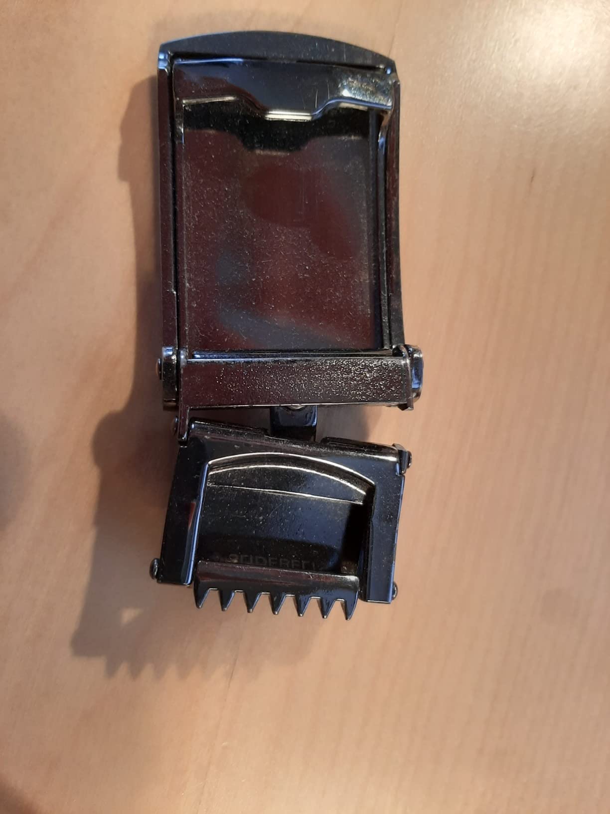 SlideBelts Top Grain Leather Ratchet Belt (Walnut with Tartan Buckle ...