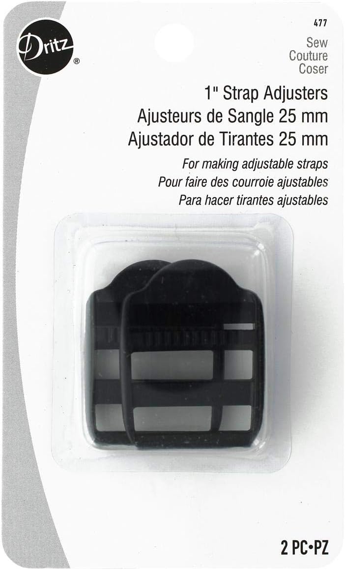 Amazon.com: Dritz 1" Strap Slide Adjusters, 2 Count, Black : Home & Kitchen