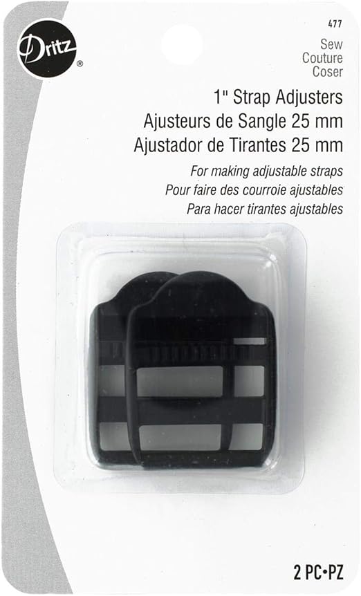 Amazon.com: Dritz 1" Strap Slide Adjusters, 2 Count, Black : Home & Kitchen