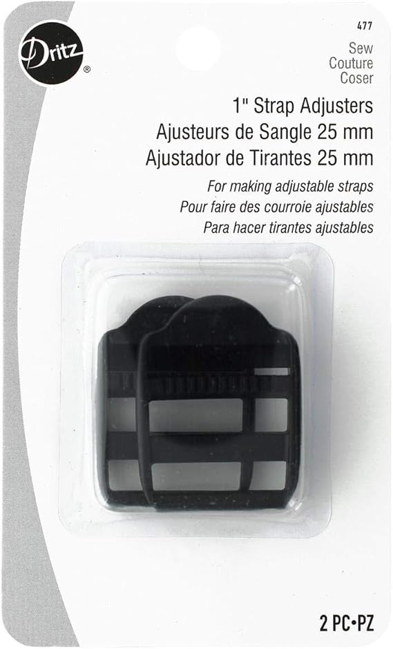 Amazon.com: Dritz 1" Strap Slide Adjusters, 2 Count, Black : Home & Kitchen