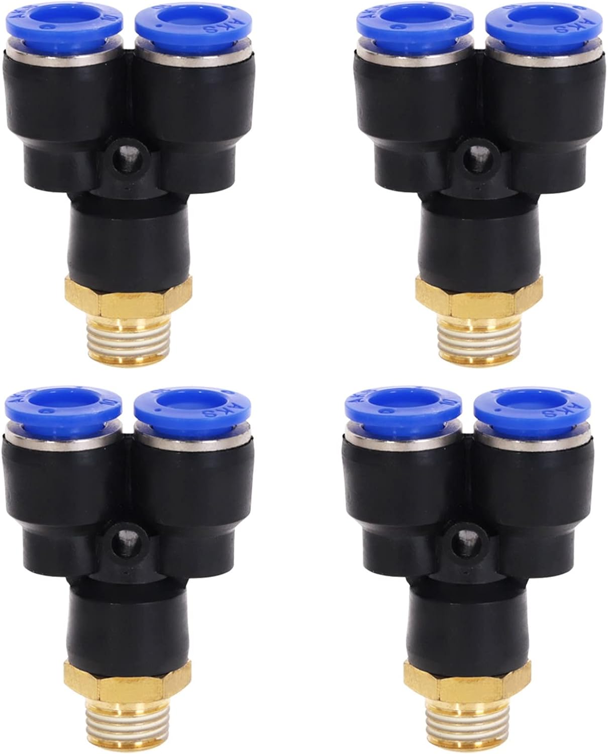 Amazon.com: 4pcs Pneumatic Air Connector PC/PCF/PL/PLF Fitting, 4mm 6mm ...