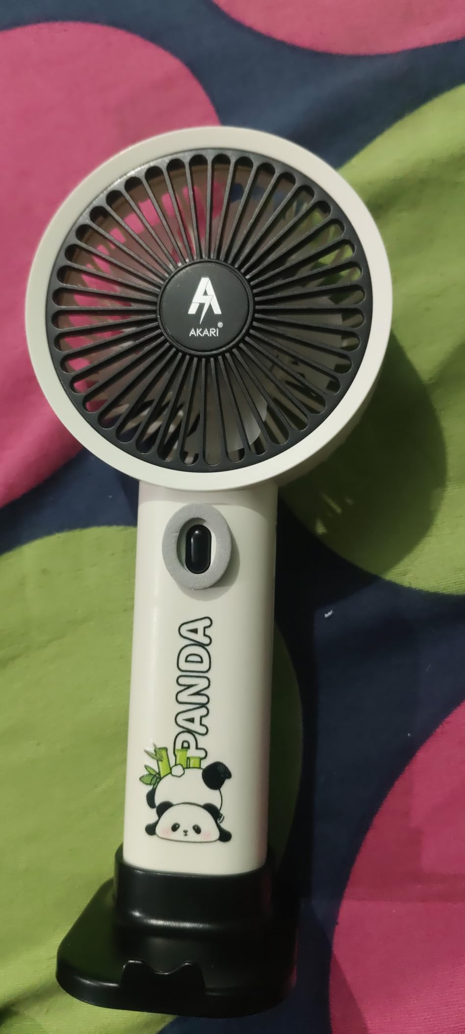 Akari Portable Mini Fan – Rechargeable Handheld Fan with Stand, 2-Speed ...