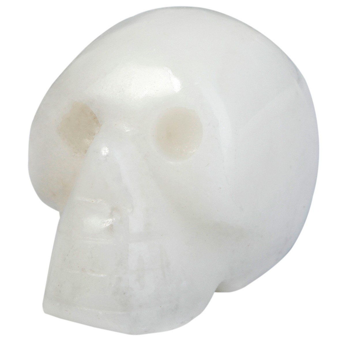 Amazon.com: Rockcloud Healing Crystal Stone Human Reiki Skull Figurine ...