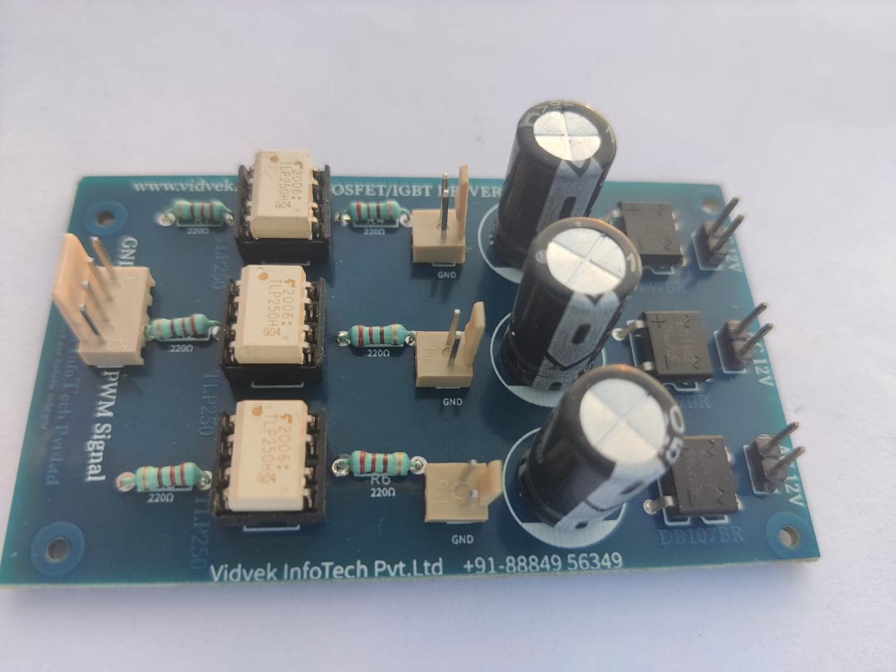 TLP 250 IGBT/Mosfet Driver 3 in One Blue PCB : Amazon.in: Industrial ...