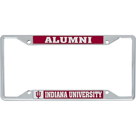 Amazon.com: Indiana University Hoosiers Regular Metal License Plate ...