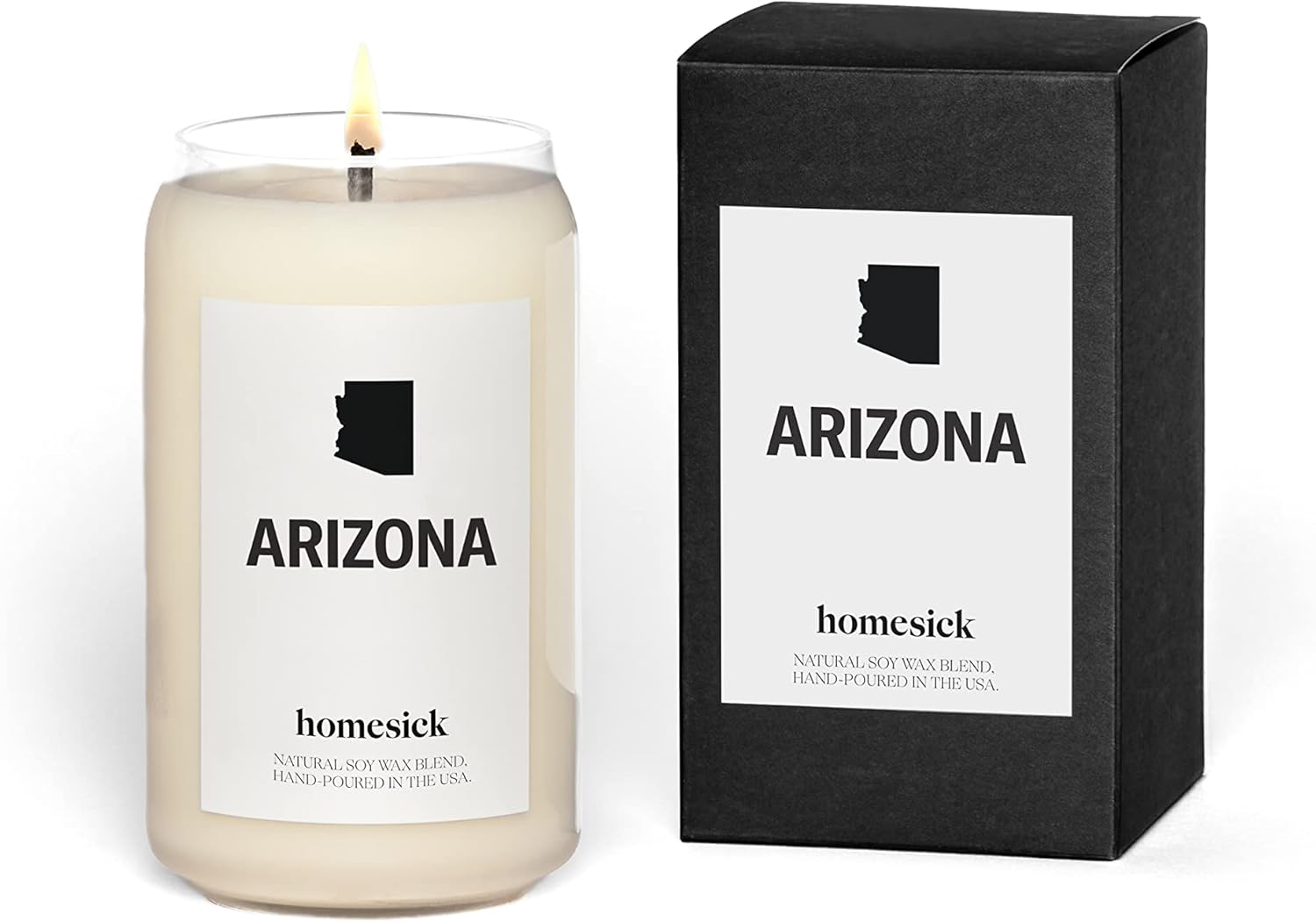 Amazon.com: Homesick Premium Scented Candle, Arizona - Scents of Musk ...