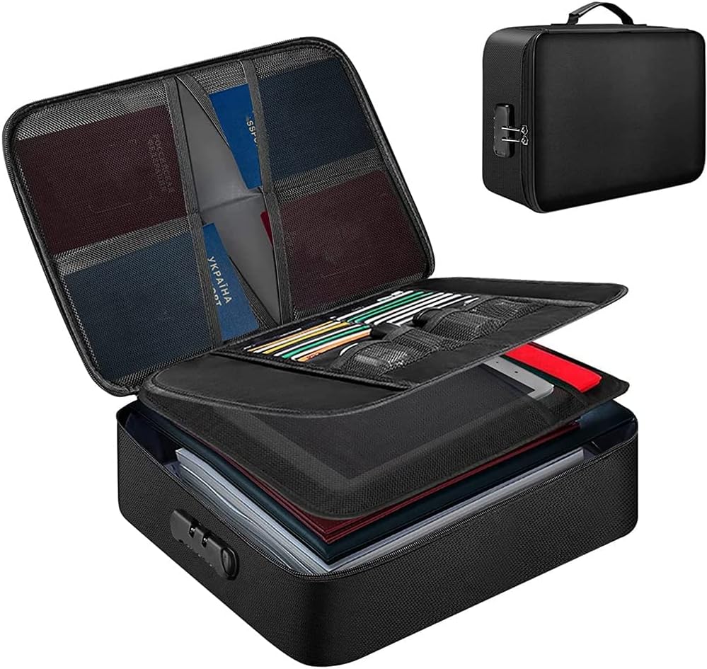 ANTORI File Folder Bag Waterproof Organizer Document Case with Coded ...