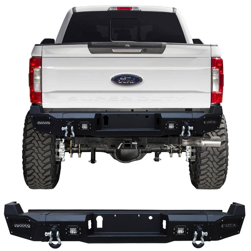 Buy Vijay Rear Bumper with LED Lights and Sensor Hole for 2017-2021 ...