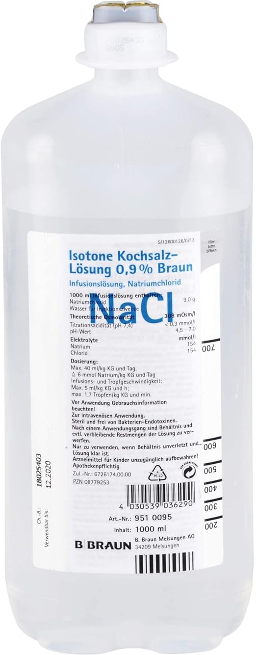 ISOTONE Kochsalz-Lösung 0,9% Braun Ecoflac Plus 1000 ml : Amazon.de: Fashion