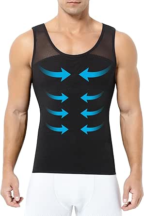 Amazon.com: Casey Kevin Mens Gynecomastia Compression Shirts Work Out ...