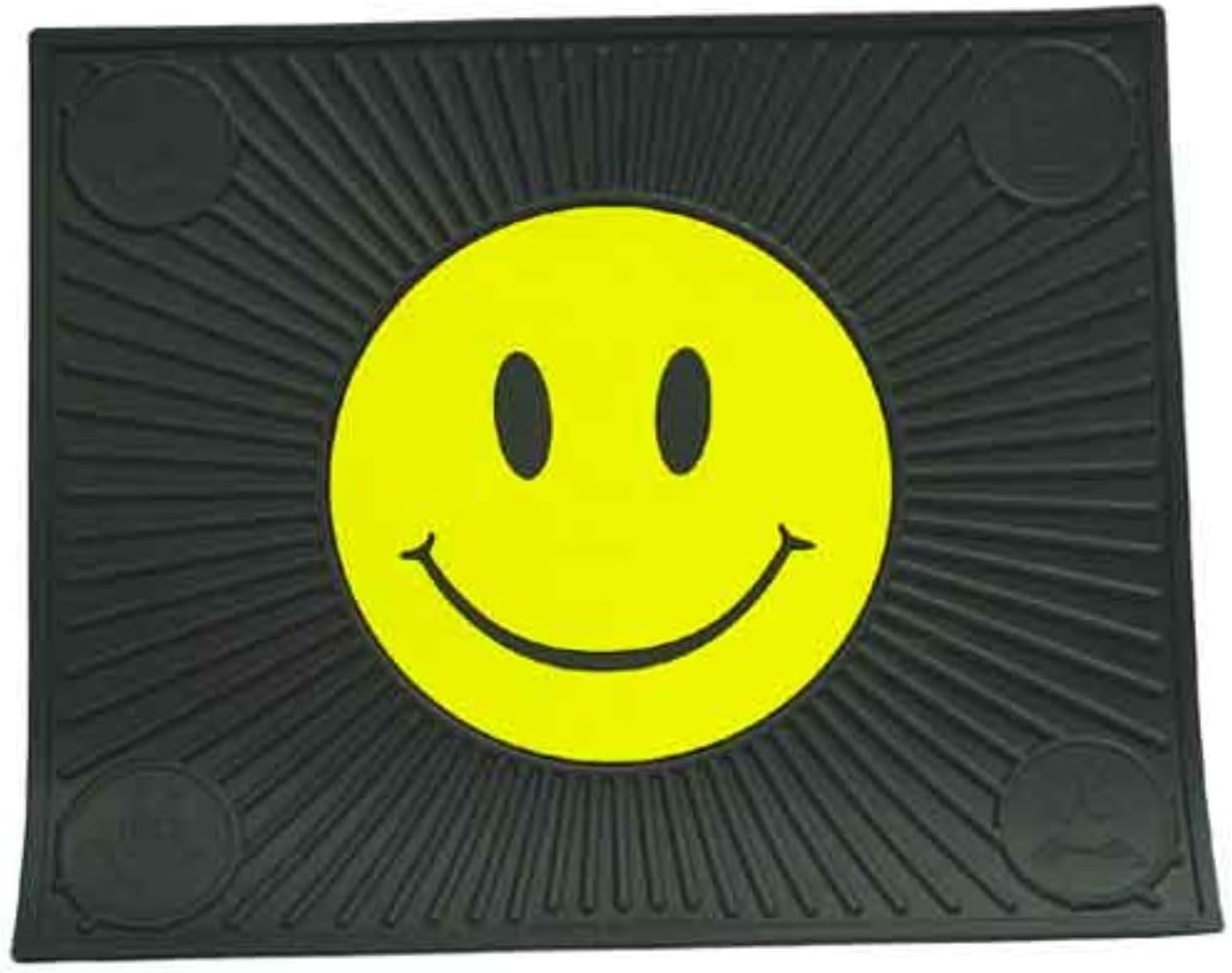 Amazon.com: Plasticolor Happy Face Molded 14" x 17" Utility Mat ...