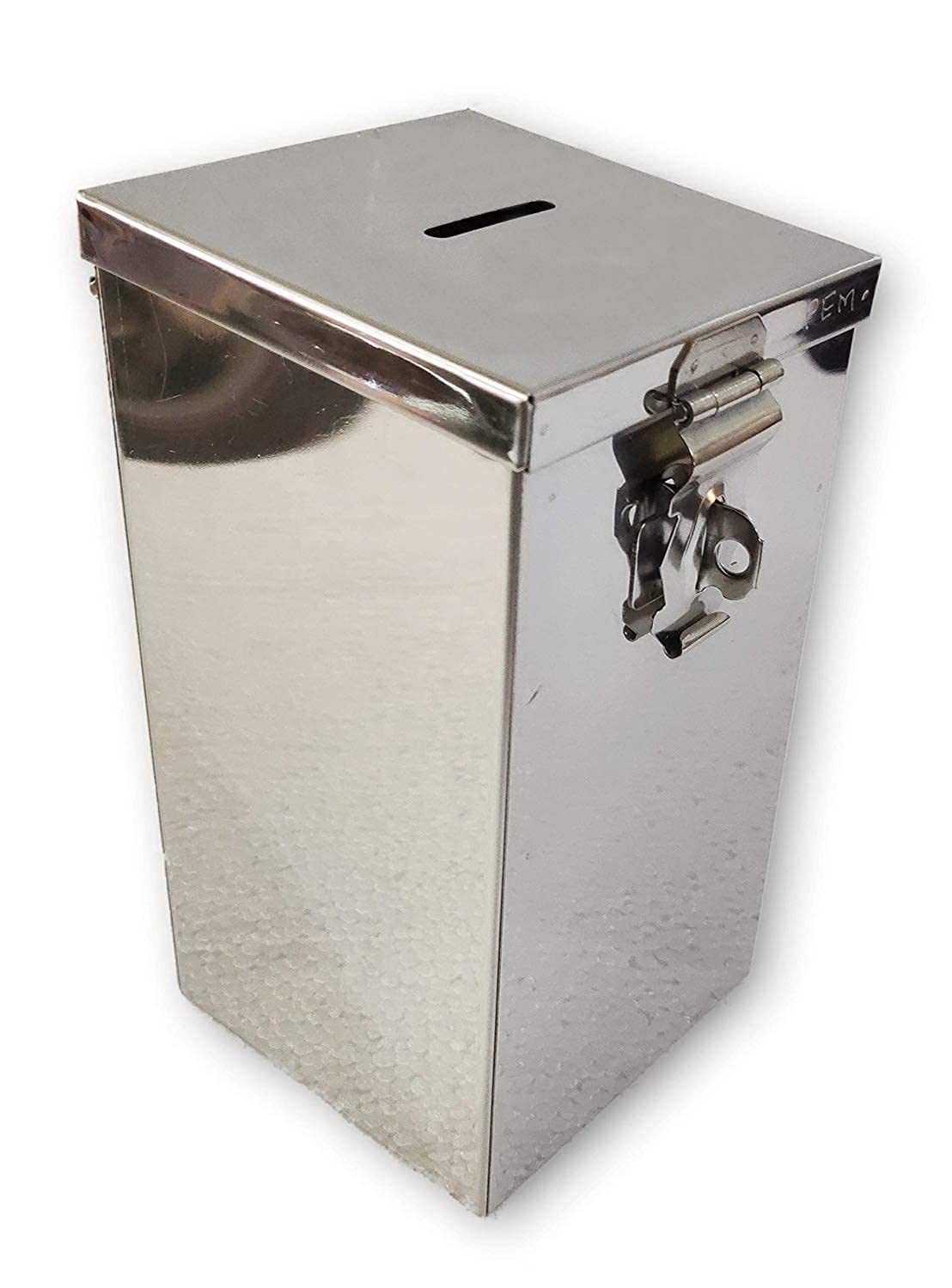 Stainless Steel Long Donation Box/Suggestion Box Coin Money Bank Piggy ...