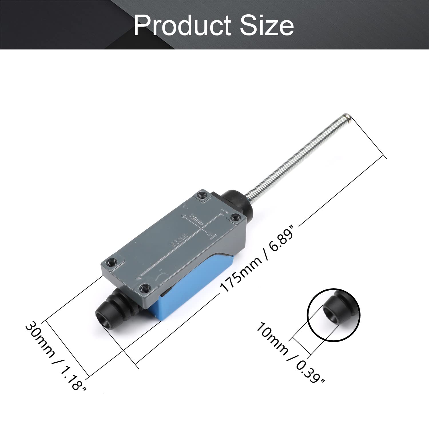 Snapklik.com : ME-9101 Flexible Coil Spring Rod Momentary Limit Switch ...