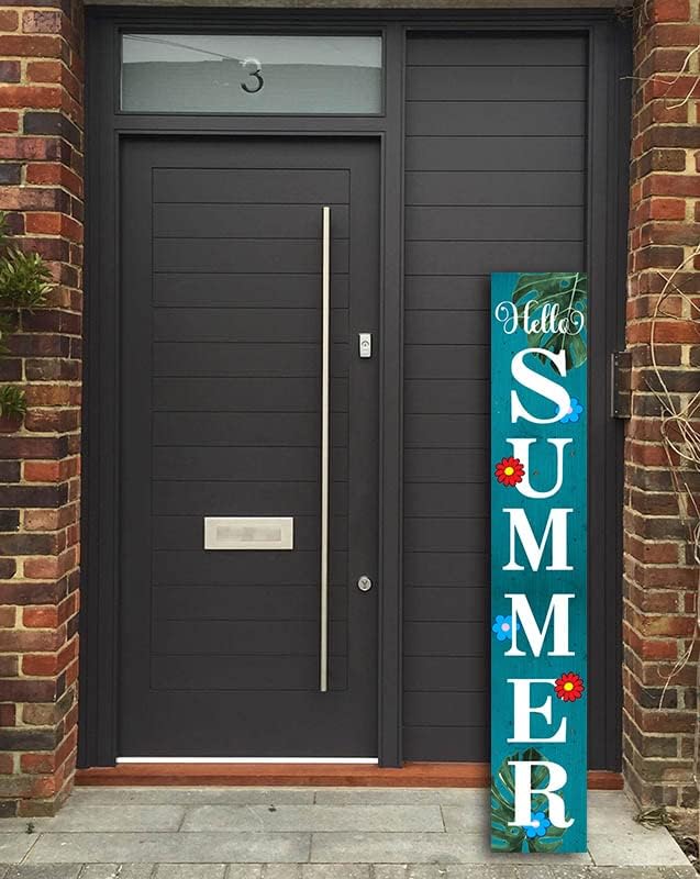Amazon.com: TYmall Welcome Porch Sign Wood Vertical Hello Summer Sign ...