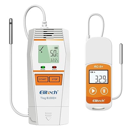 Elitech RC-5+ TE Digital PDF USB Temperature Data Logger+ Wireless Auto-generated PDF Report ...
