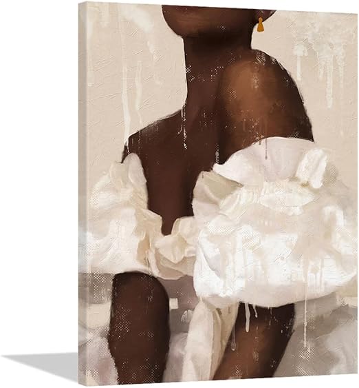Amazon.com: DAOTU Vintage Black Women Wall Art Black Girl Wall Decor Posters Abstract Modern ...