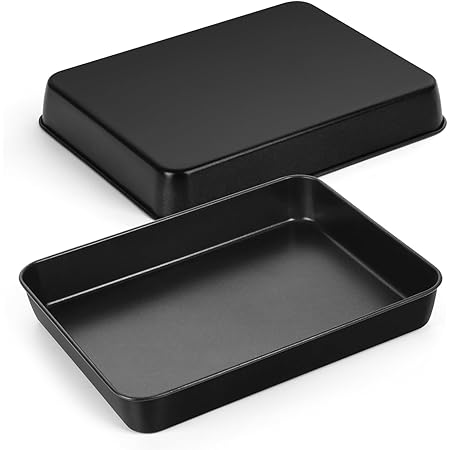 AHUNTTER 3 Piece Oven Trays Non Stick Set with Small Flower Baking Tin ...