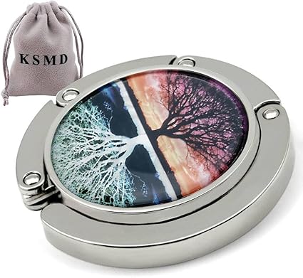 Amazon.com: KSMD Compact Round Purse Hooks for Table and Bars,Portable ...