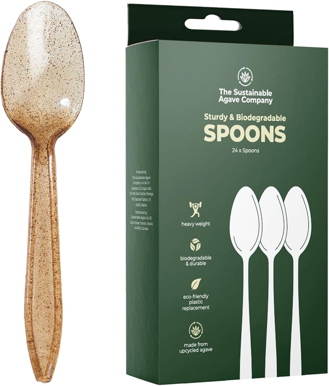 Amazon.com: Vegetable Fiber Spoons, Master Case 1000 PCS, 6.7” Long ...