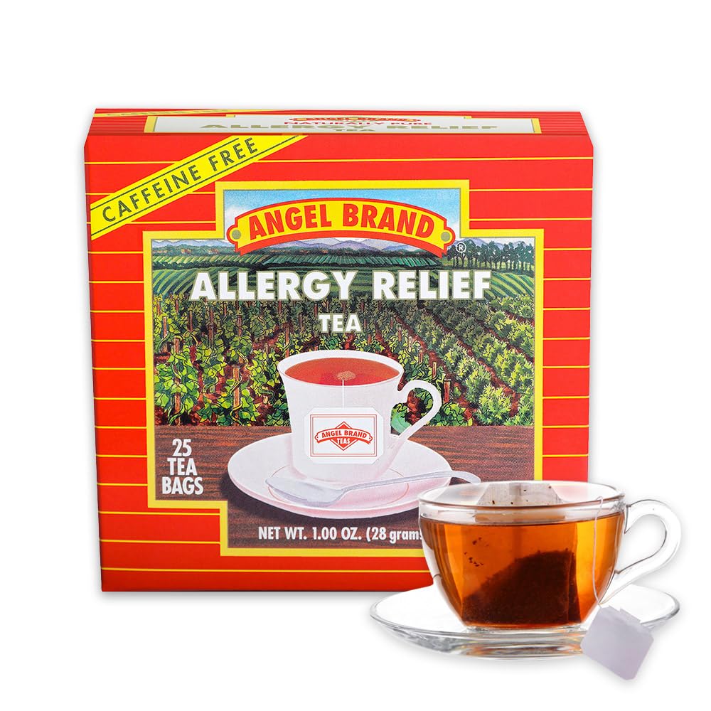 Amazon.com : "Angel Brand Allergy Relief Tea – Natural Herbal Tea, 25 ...