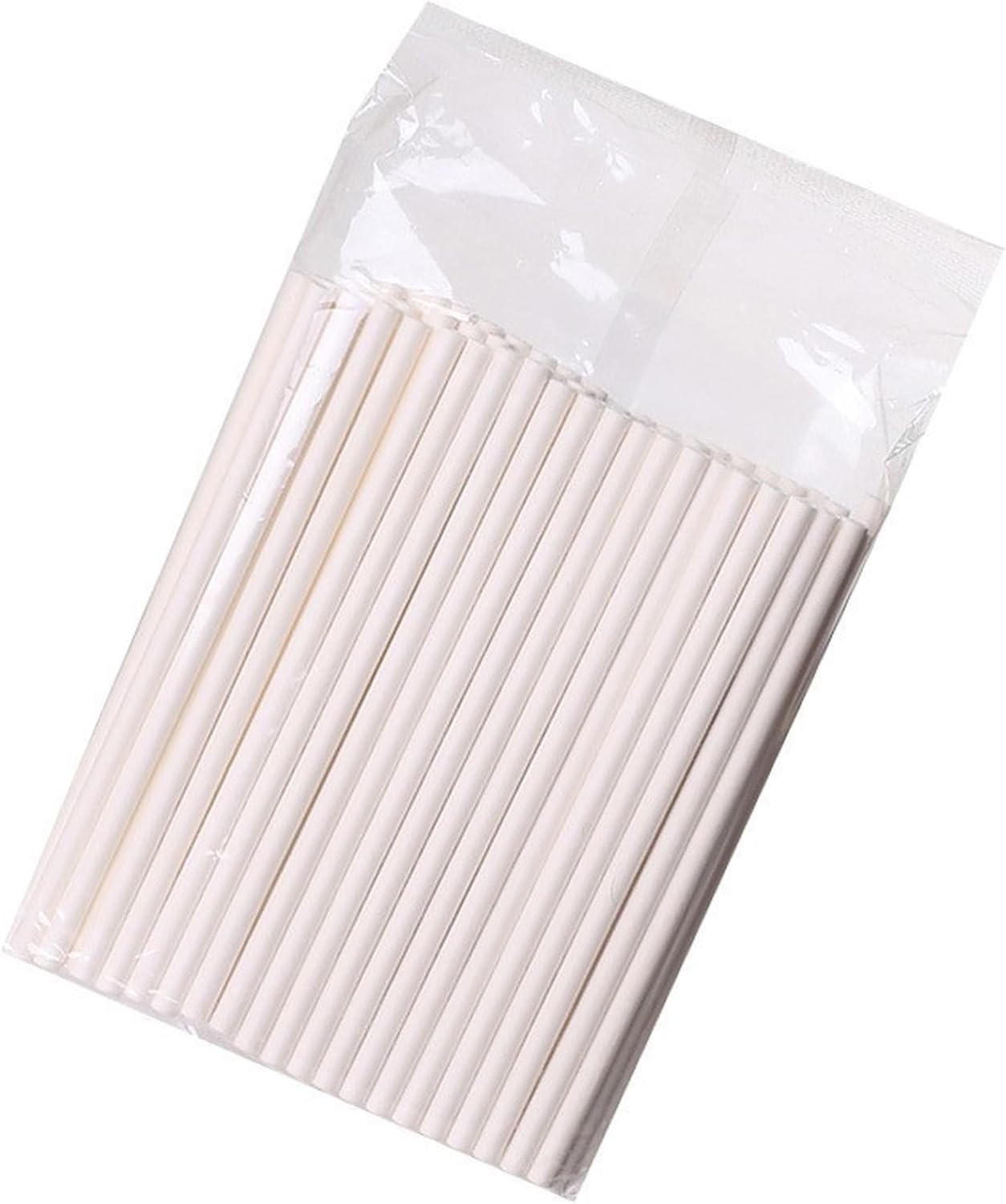Amazon.com: Generic 100Count White Lollipop Sticks,Paper Treat Stick ...
