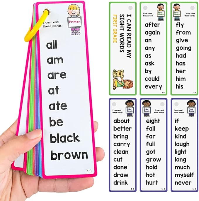 Amazon.com: Lachilly 220 Sight Words Flashcards, High Frequency 220 ...