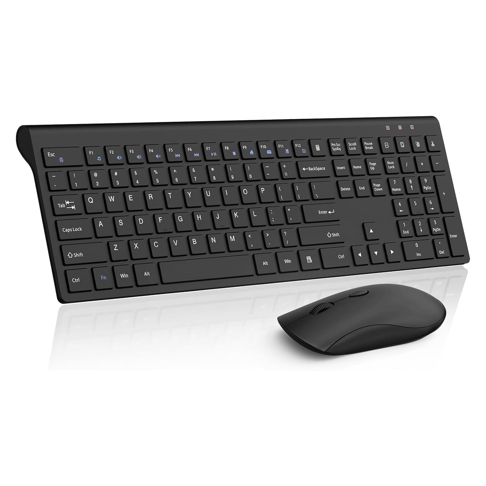 Amazon.com: Wireless Keyboard and Mouse Combo, Silent Full-Size ...