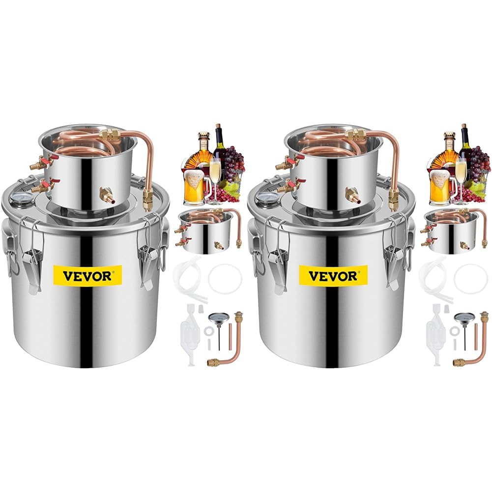KITGARN Moonshine Still Distiller 5Gal 21L 2pot Stainless Steel ...