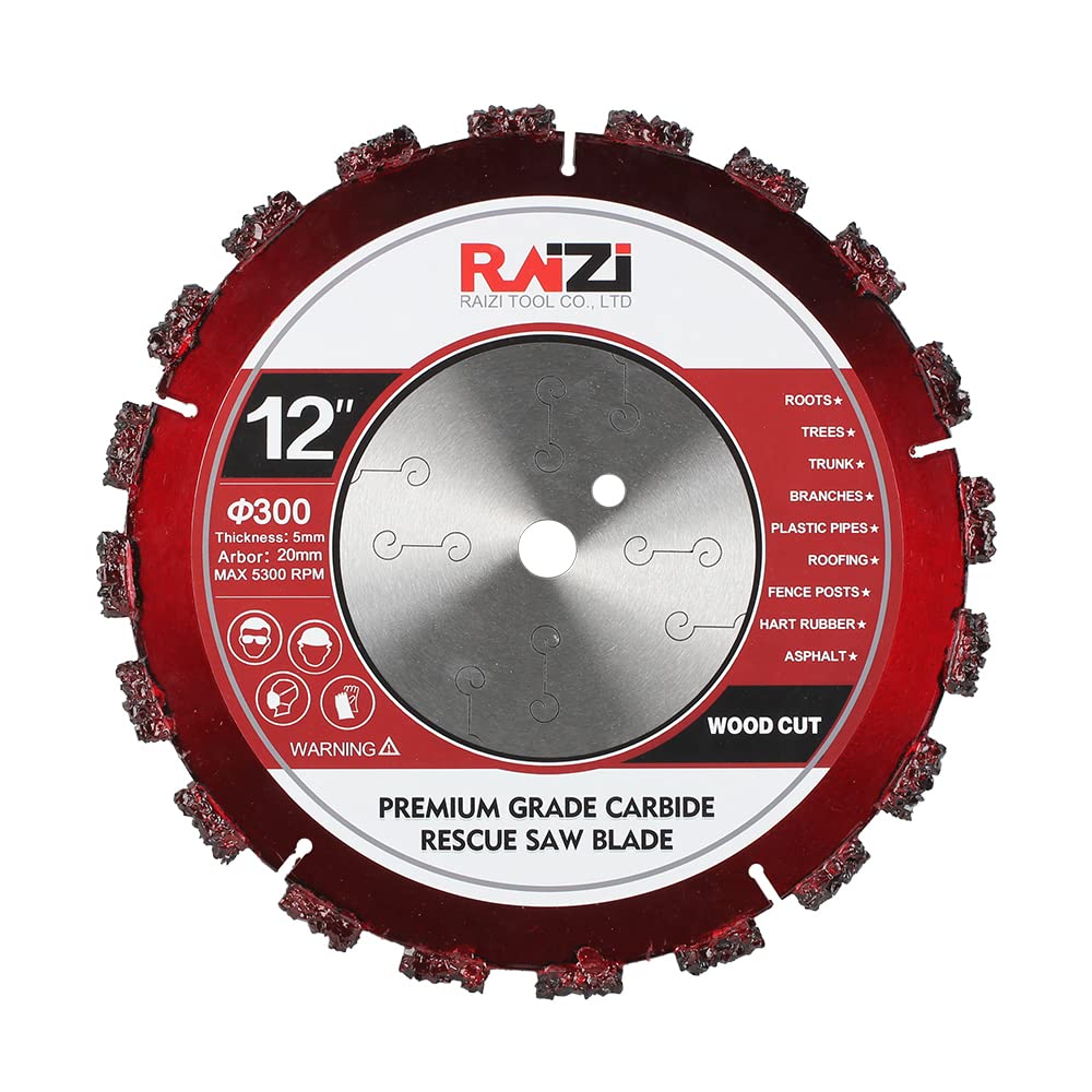 Raizi 12 inch Demolition Carbide Fire Rescue Cutting Disc Suitable for ...
