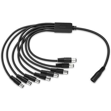 Amazon.com: Xenocam 12V 5A 60W DC Power Supply with a 8 Way CCTV Power ...