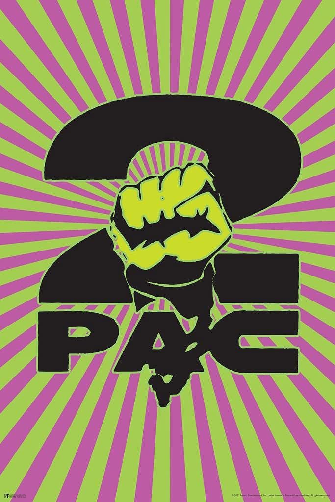 Amazon.com: 2Pac Poster Fist 90s Hip Hop Tupac Posters Rapper Posters ...