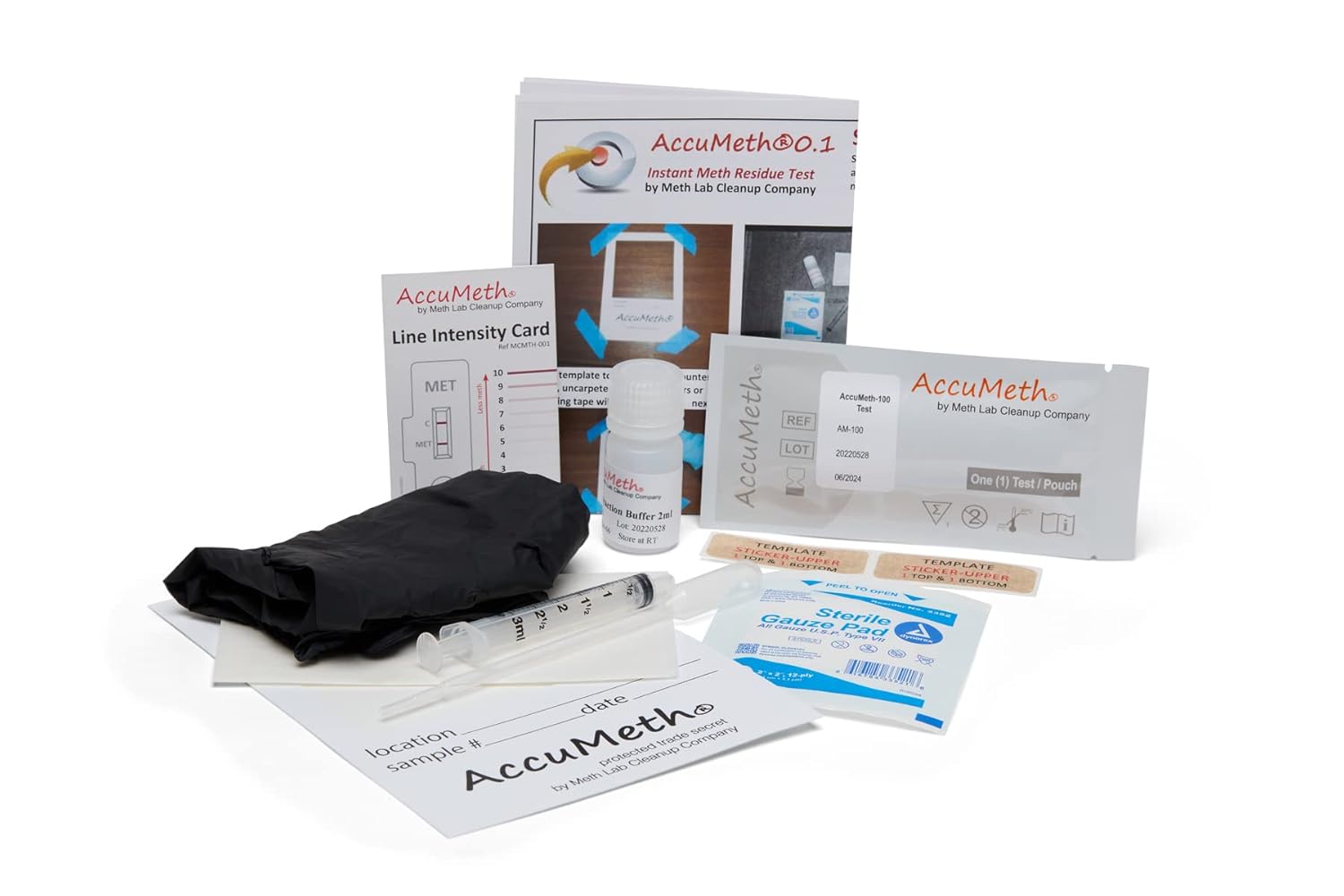 Amazon.com: AccuMeth0.1 Methamphetamine Residue Detection Test Kit for ...