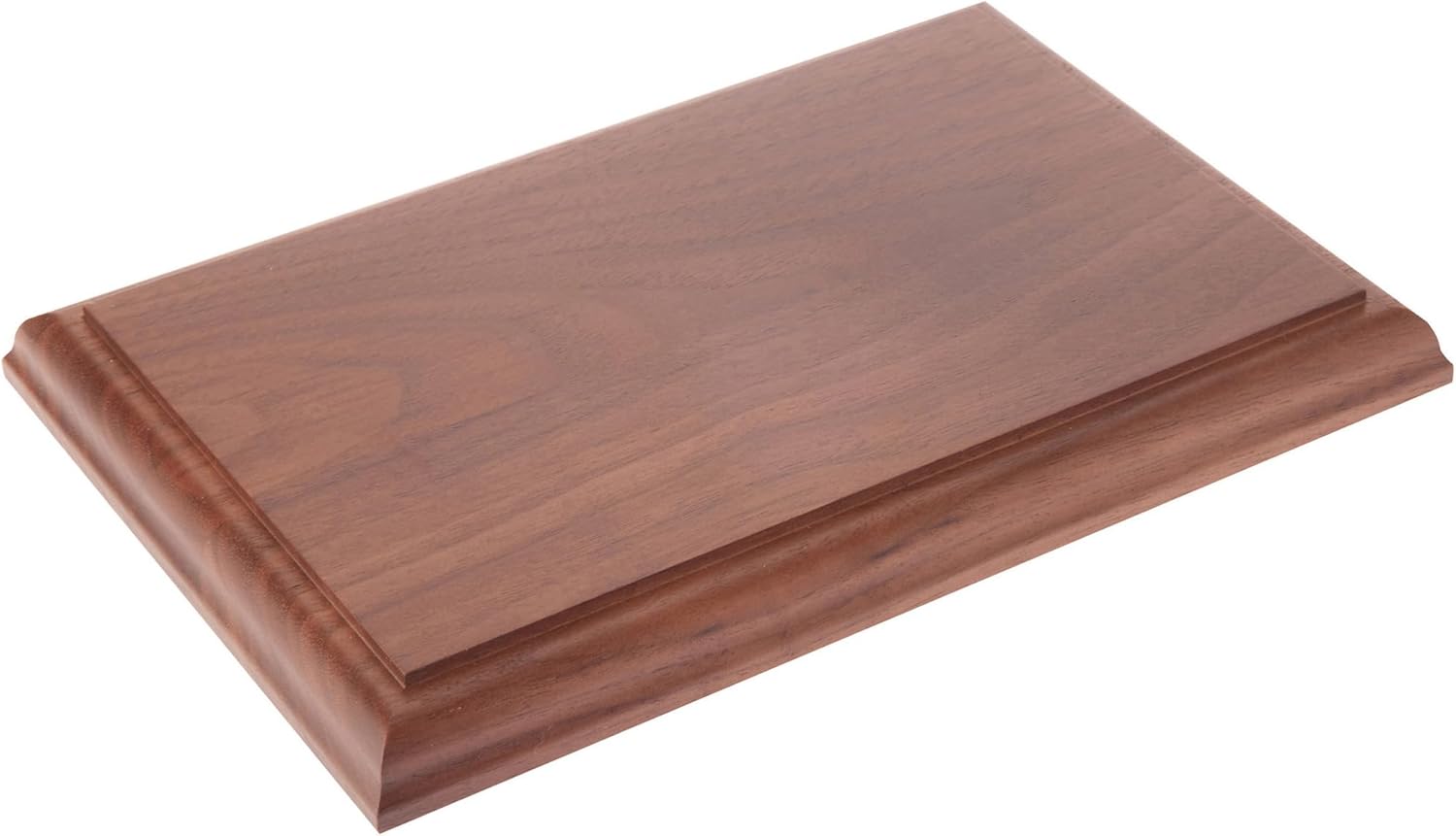 Amazon.com: Plymor Solid Walnut Rectangular Wood Display Base with Ogee ...