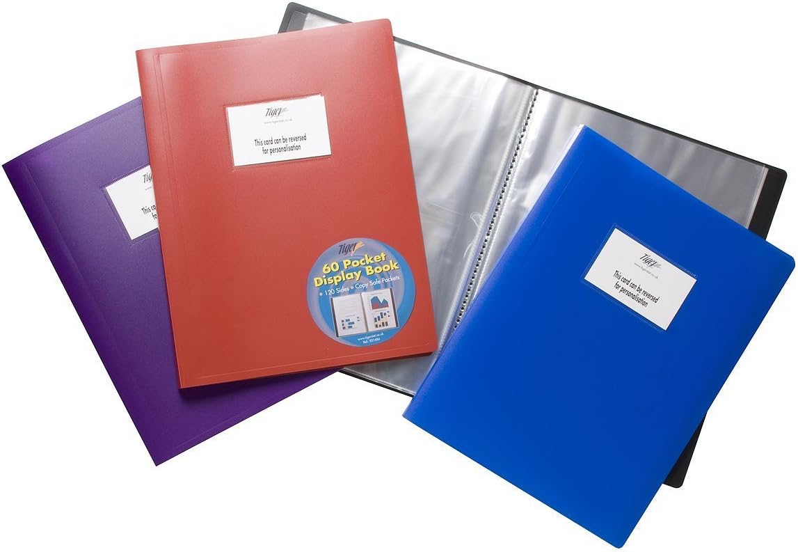 Tiger 60 A4 Pocket Flexi Display Book, 301686 : Amazon.co.uk ...