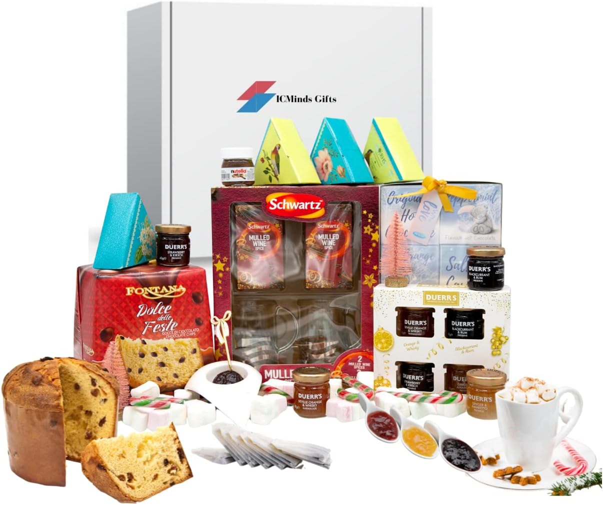 Mothers day gift food hamper filled with Luxury gift includes panettone ...