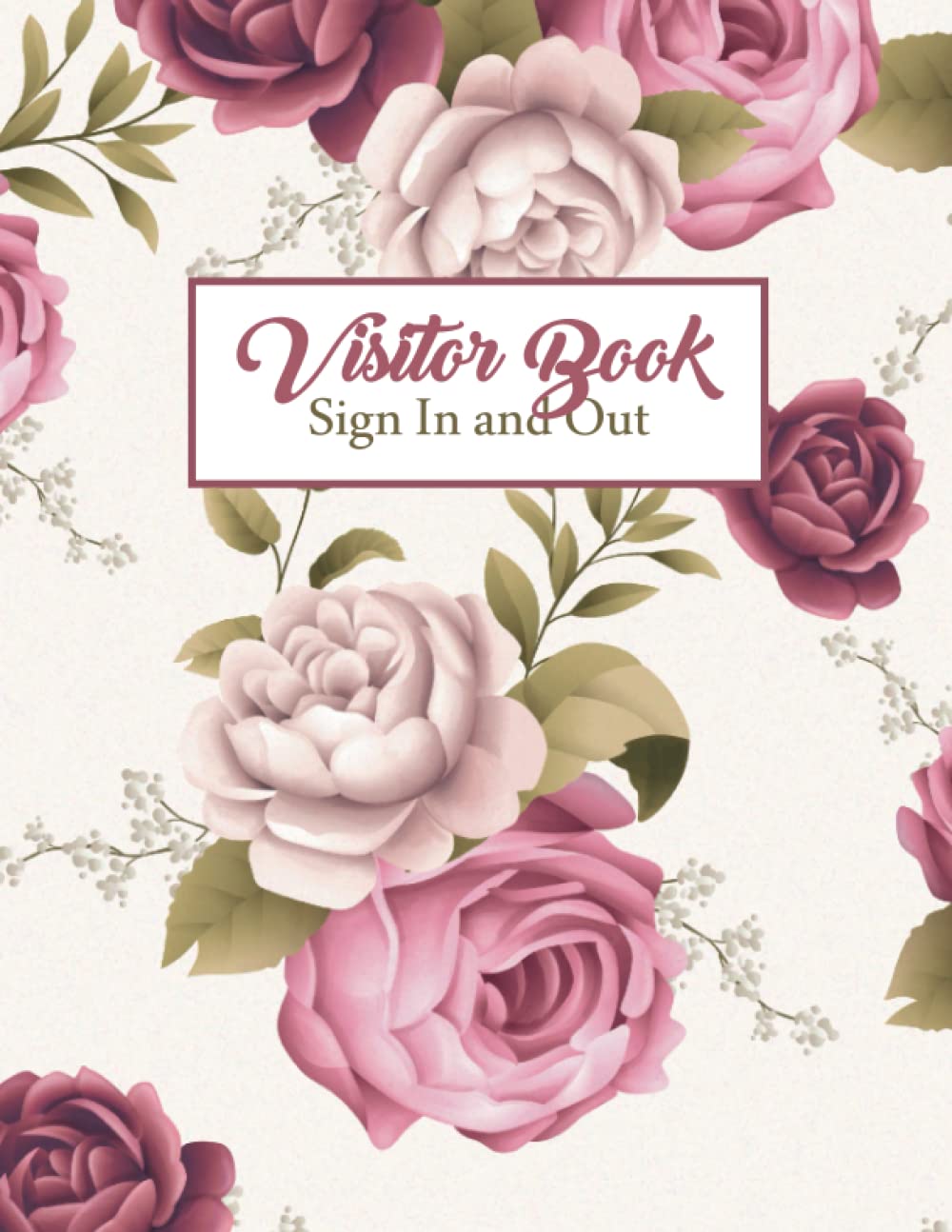 visitor log book: Visitors Sign-In And Out Logbook For Business ...