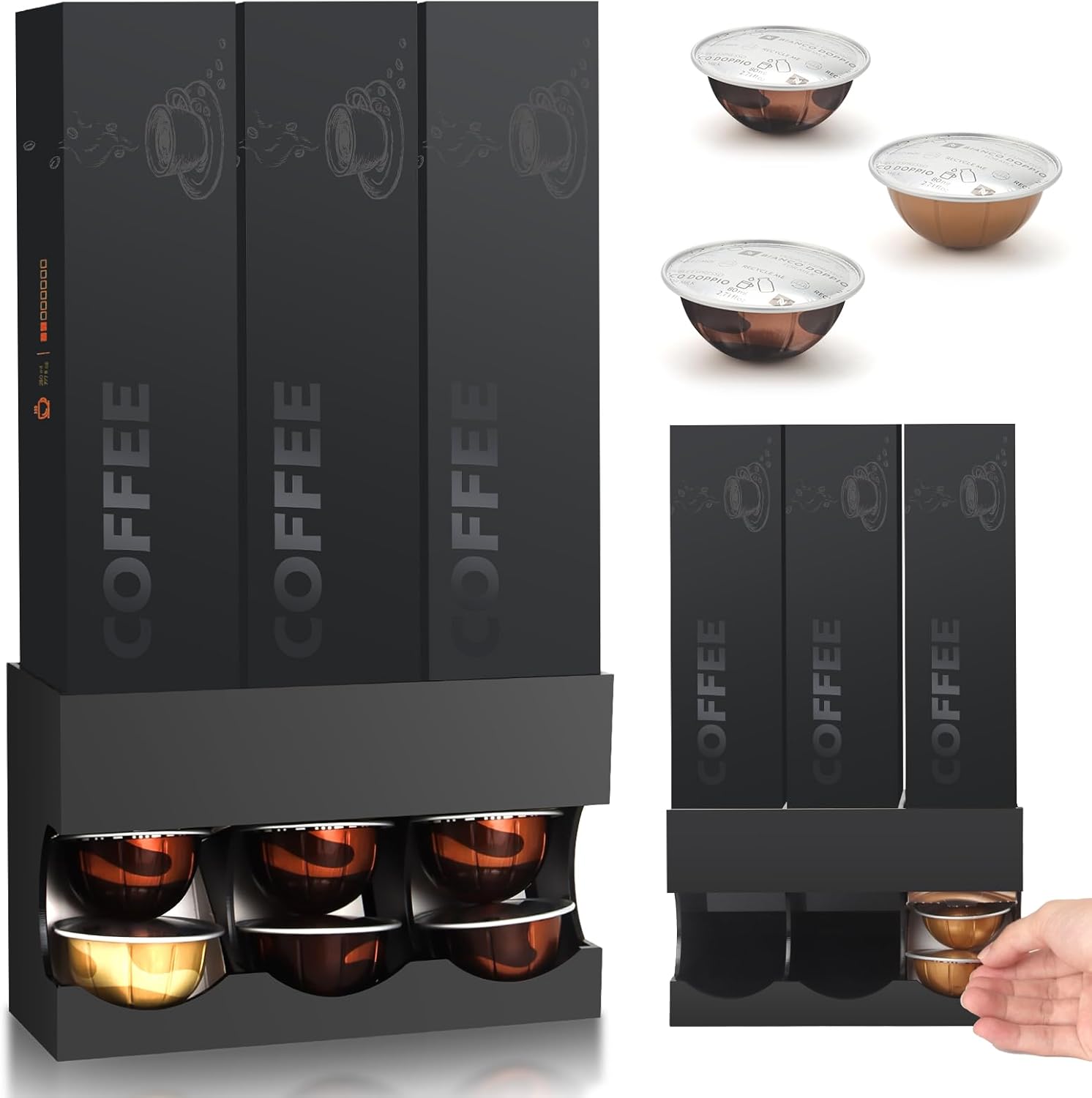Amazon.com: Coffee Pod Holder Storage for Nespresso Pods Vertuo ...