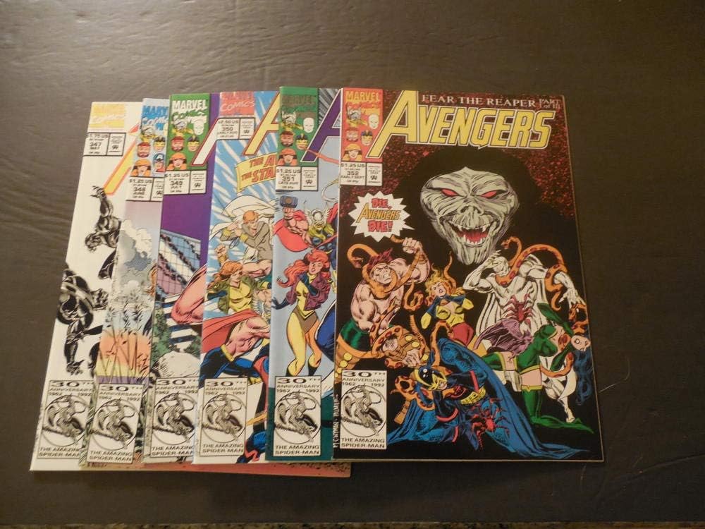 Amazon.com: 6 Iss Avengers #347-352 May-Sep 1992 Modern Age Marvel ...