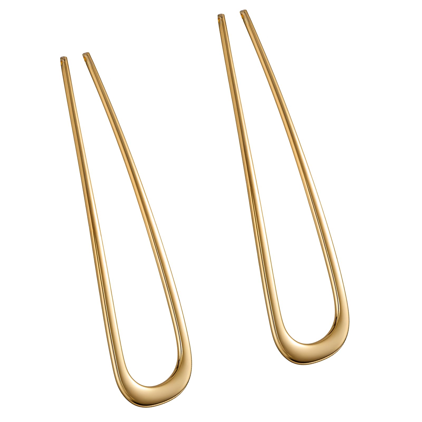Amazon.com : 2pcs French Hair Pin, U Shaped Hair Twist Pins for Thick ...