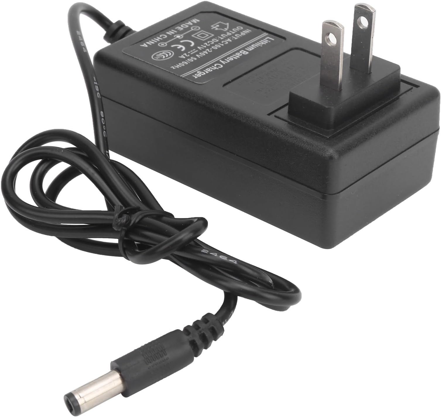 Amazon.com: 21V Battery Charger, 21V 2A Lithium Battery Charger Ac Adapter Overvoltage Us Plug ...