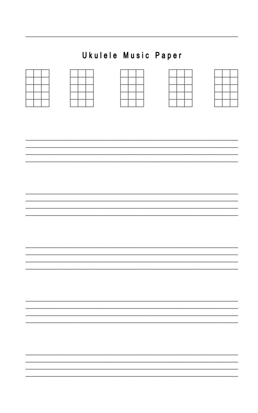 Amazon.com: Ukulele Music Paper: Composition and Songwriting Ukulele ...