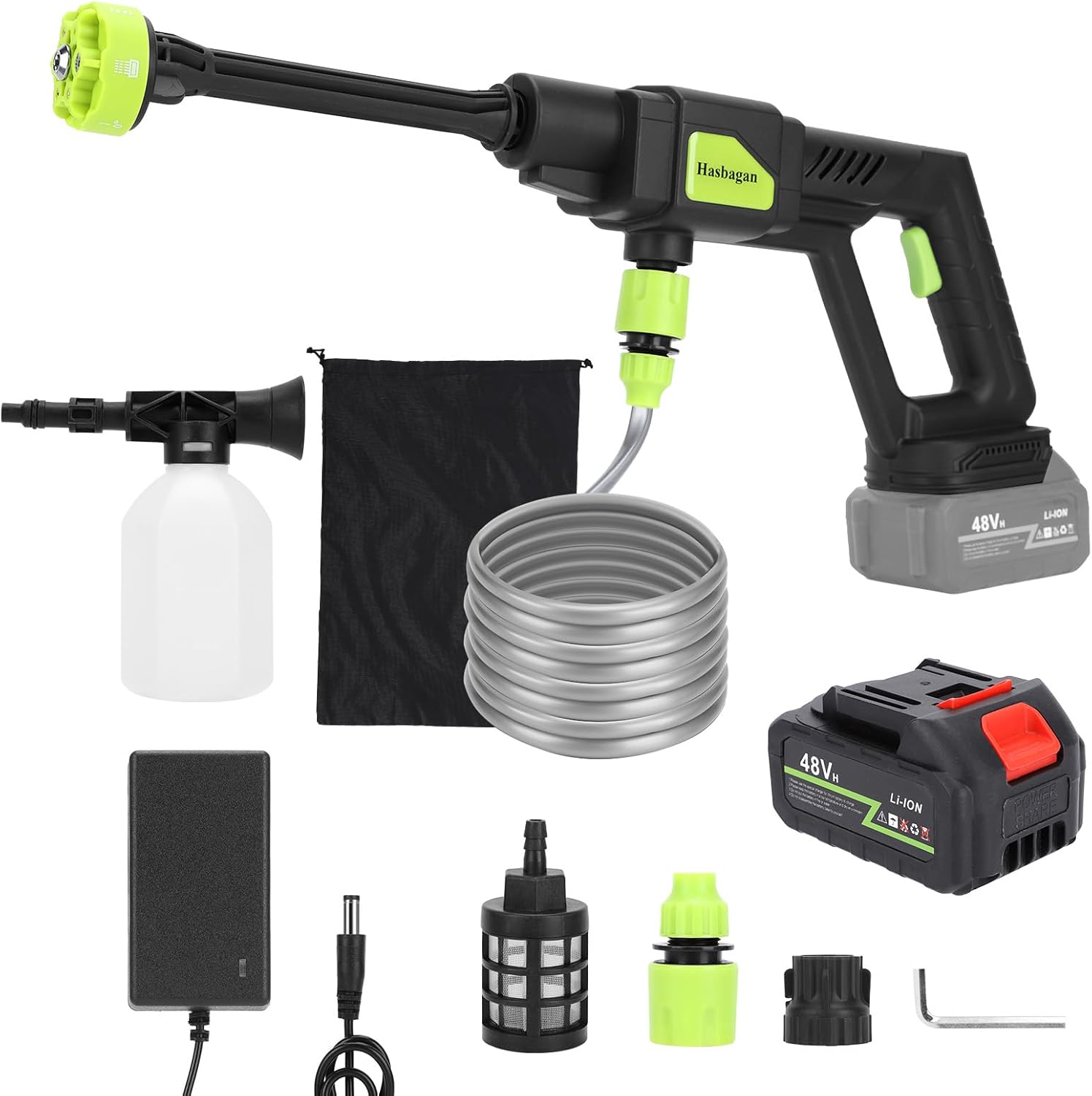 Amazon.com : Hasbagan Cordless Pressure Washer - 800PSI Portable Power ...