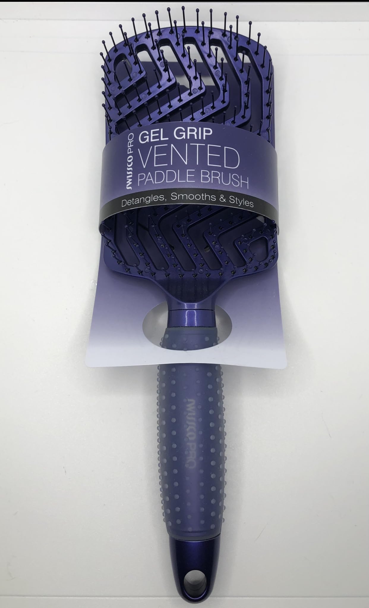 Swissco Pro Gel Grip Vented Hair Brush Gloss | eBay