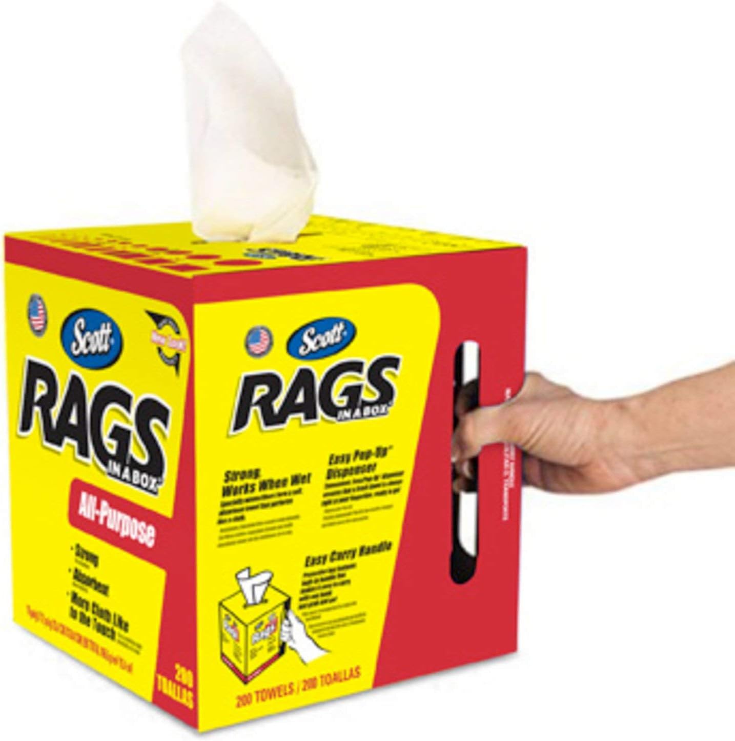 Amazon.com: Scott® Rags In A Box™ (75260), All-Purpose Towels, Large 9 ...