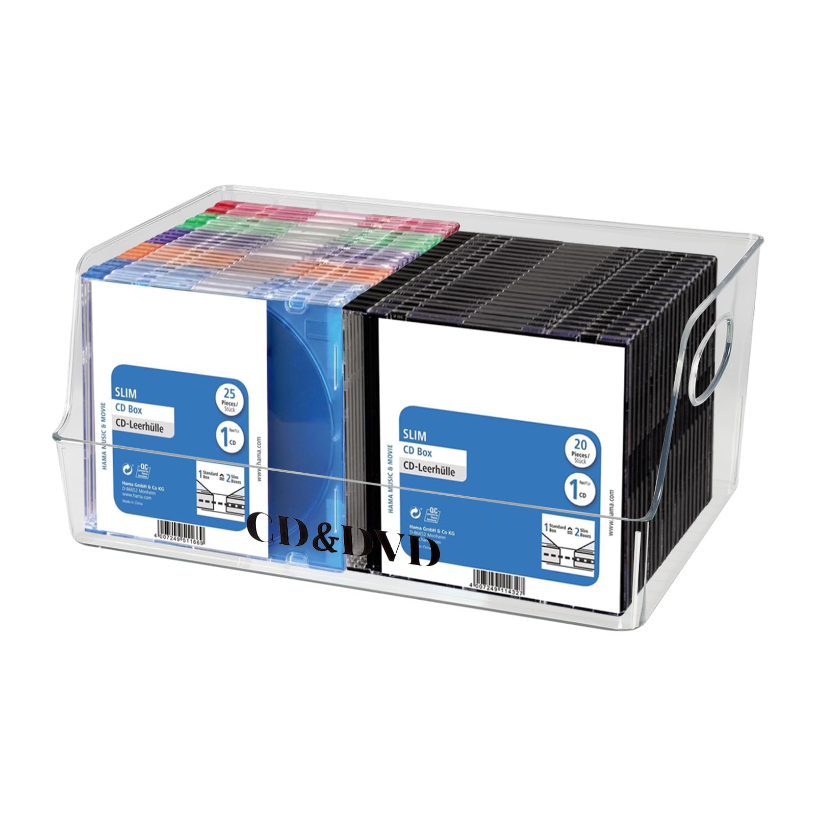 Gzsekken CD Storage Boxes, Acrylic Movie Cases, Video Game Cases ...