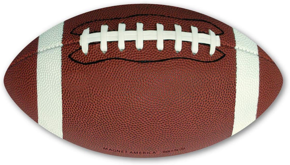 Amazon.com: Football Car Magnet by Magnet America Is 3.875" x 7" Made ...