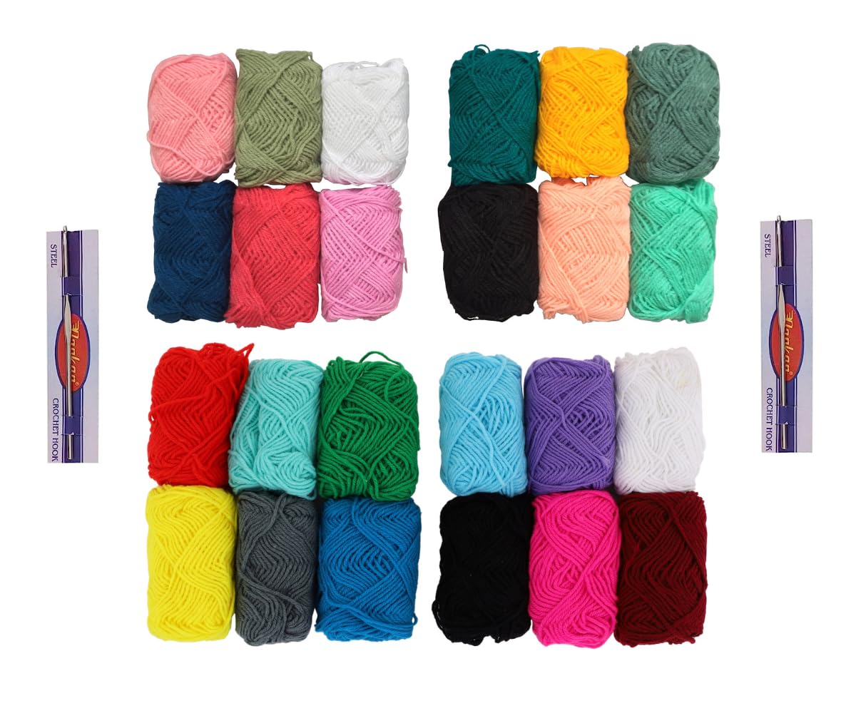 Homeistic Applience Wool Thread Combo: Premium Wool Yarn For Knitting ...