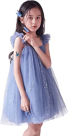Amazon.com: HNXDYY Toddler Baby Girl Dress Baby Sequins Sleeveless ...